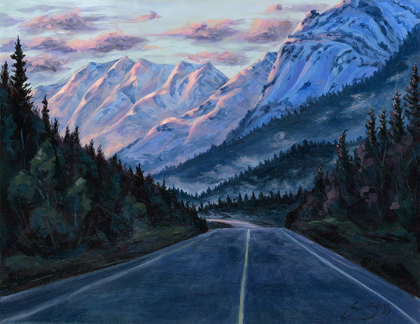 Evening Mountain Drive - Original Painting - Erin Stagg Fine Art