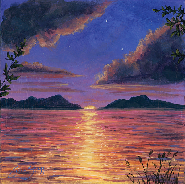 Glittering Evening Light - Original Painting - Erin Stagg Fine Art