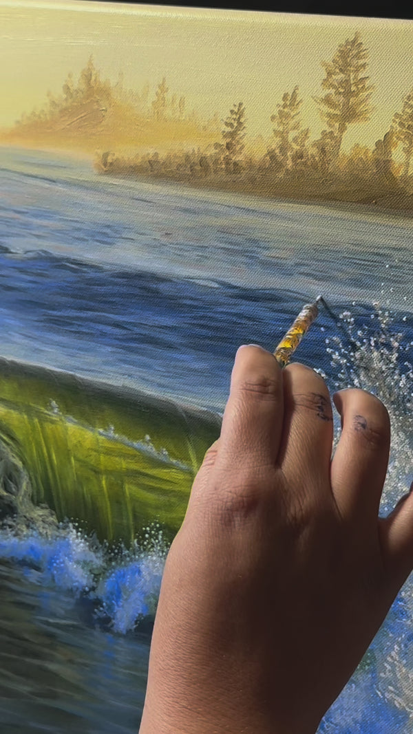 Incandescent Sea Spray - Original Painting - Erin Stagg Fine Art