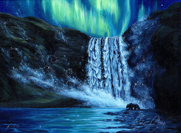 Whimsical Waterfall - Greeting Cards - Erin Stagg Fine Art